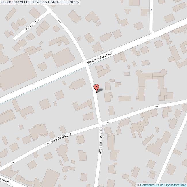 Allée NICOLAS CARNOT Le Raincy