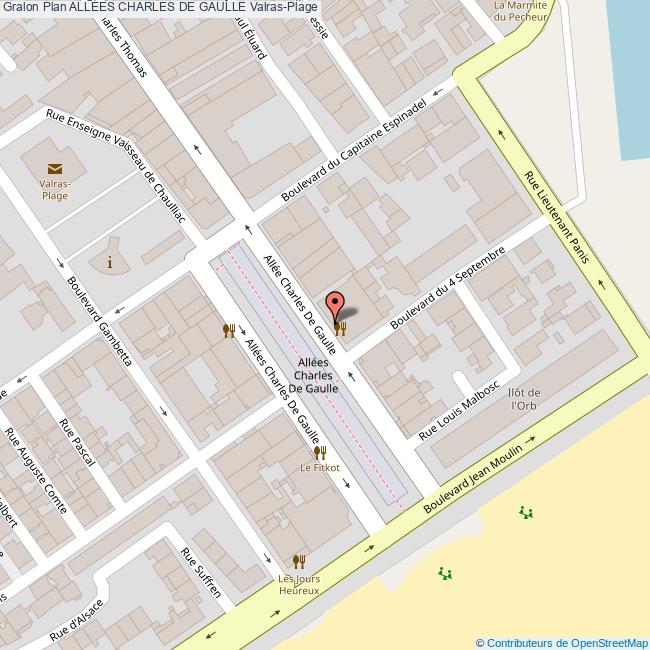 Allées CHARLES DE GAULLE Valras-Plage
