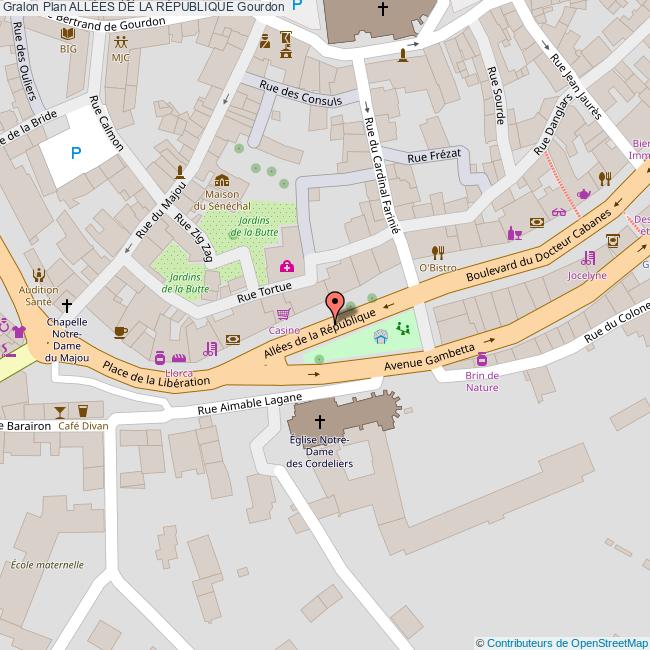 Allées de la RÉPUBLIQUE Gourdon