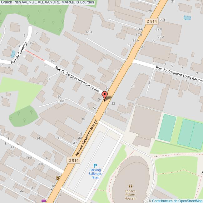 Avenue ALEXANDRE MARQUIS Lourdes