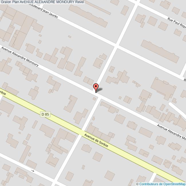 Avenue ALEXANDRE MONOURY Revel