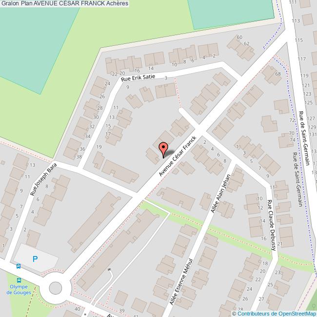Avenue CÉSAR FRANCK Achères