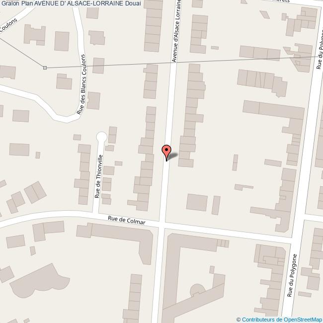 Avenue d' ALSACE-LORRAINE Douai