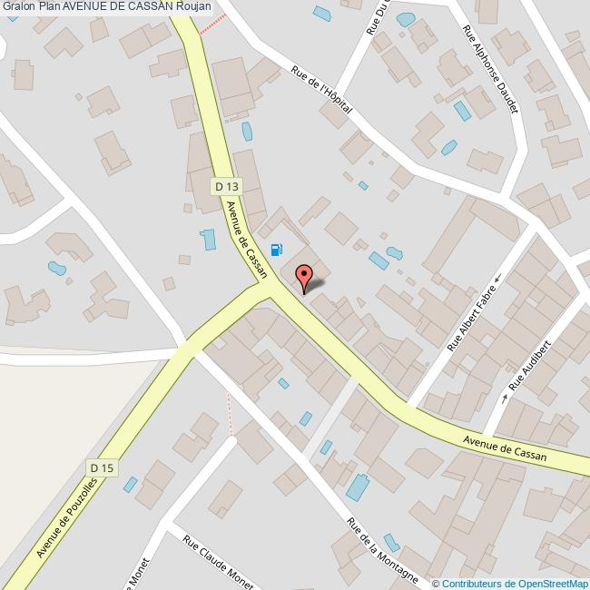 Avenue de CASSAN Roujan