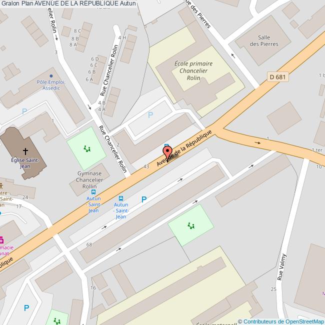 Avenue de la RÉPUBLIQUE Autun