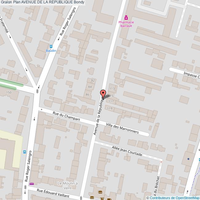 Avenue de la RÉPUBLIQUE Bondy