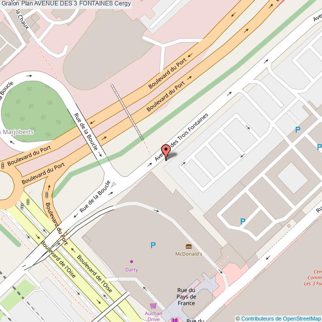 Avenue des 3 FONTAINES Cergy
