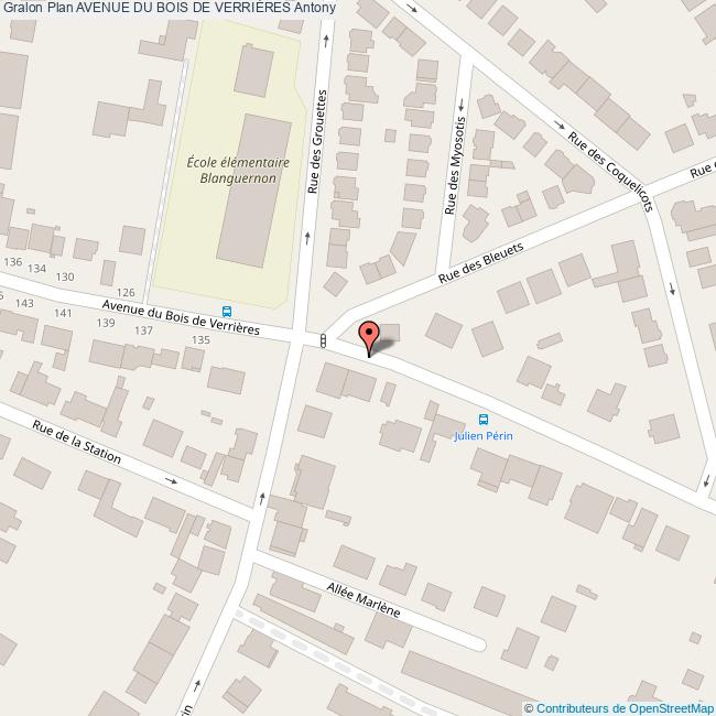 Avenue du BOIS DE VERRIÈRES Antony