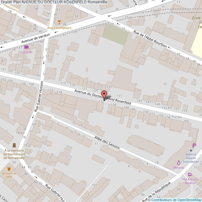Avenue du DOCTEUR ROSENFELD Romainville