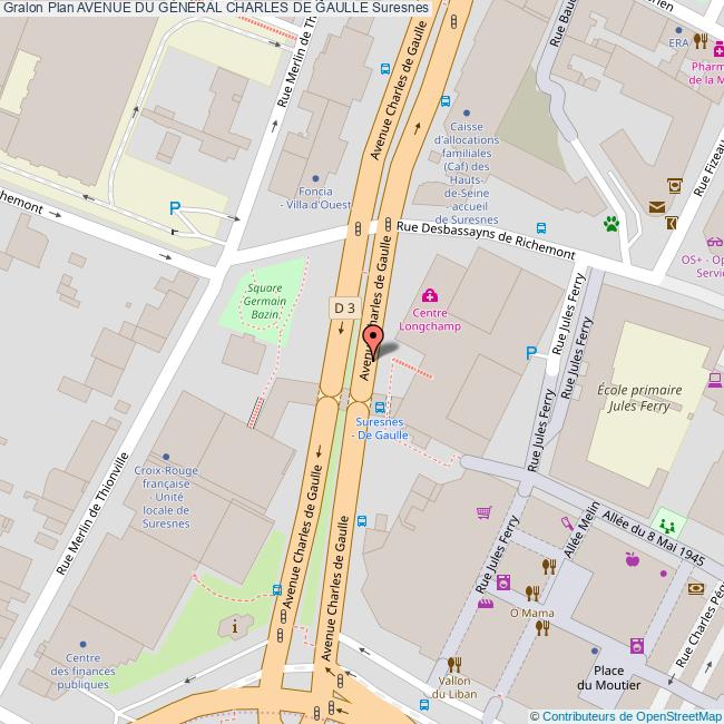 Avenue du GÉNÉRAL CHARLES DE GAULLE Suresnes