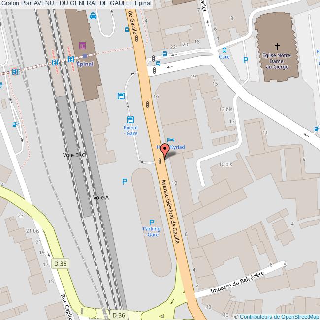 Avenue du GÉNÉRAL DE GAULLE Epinal