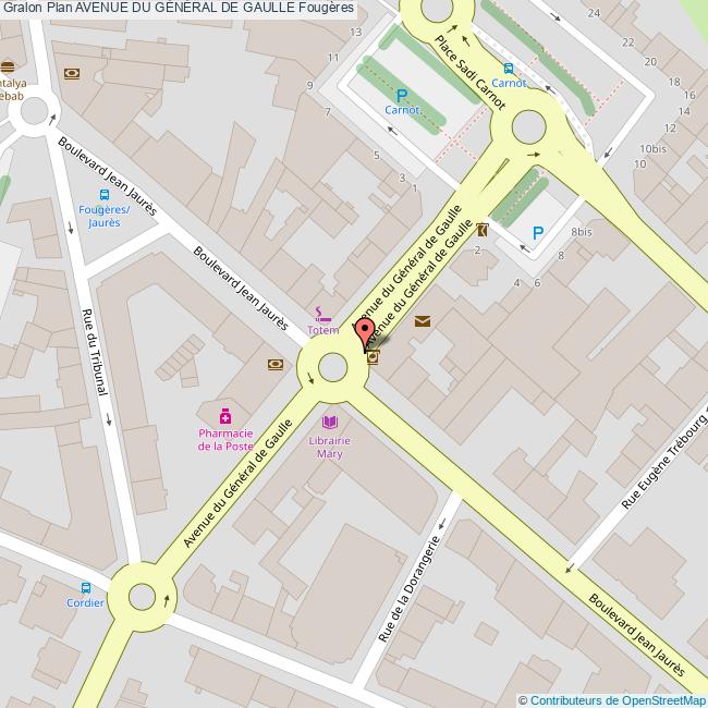 Avenue du GÉNÉRAL DE GAULLE Fougères