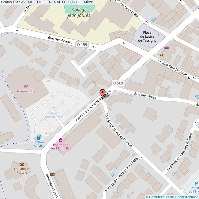 Avenue du GÉNÉRAL DE GAULLE Mèze