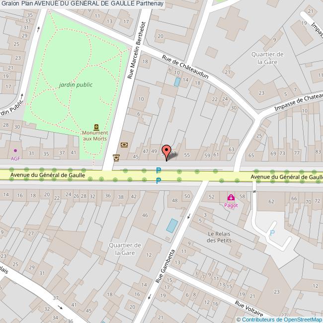 Avenue du GÉNÉRAL DE GAULLE Parthenay