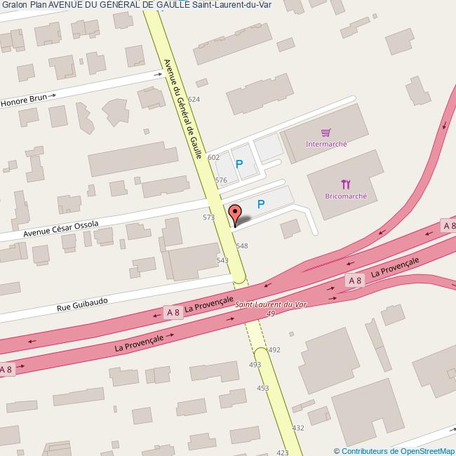 Avenue du GÉNÉRAL DE GAULLE Saint-Laurent-du-Var