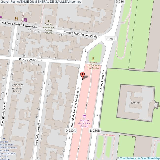 Avenue du GÉNÉRAL DE GAULLE Vincennes