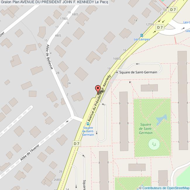 Avenue du PRÉSIDENT JOHN F. KENNEDY Le Pecq