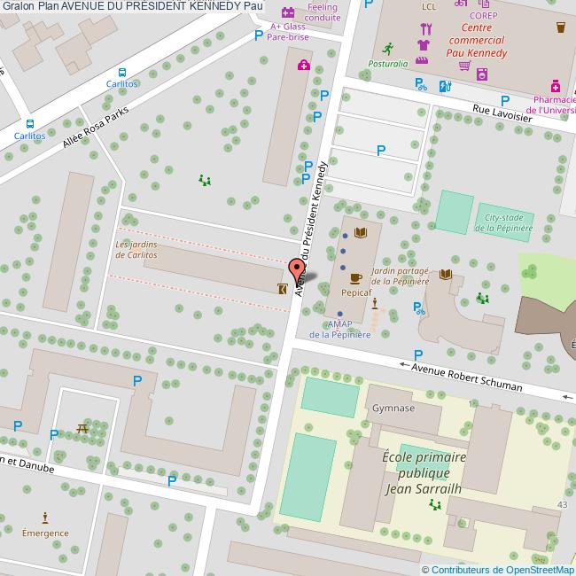 Avenue du PRÉSIDENT KENNEDY Pau