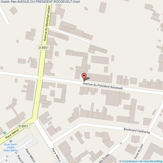 Avenue du PRÉSIDENT ROOSEVELT Givet