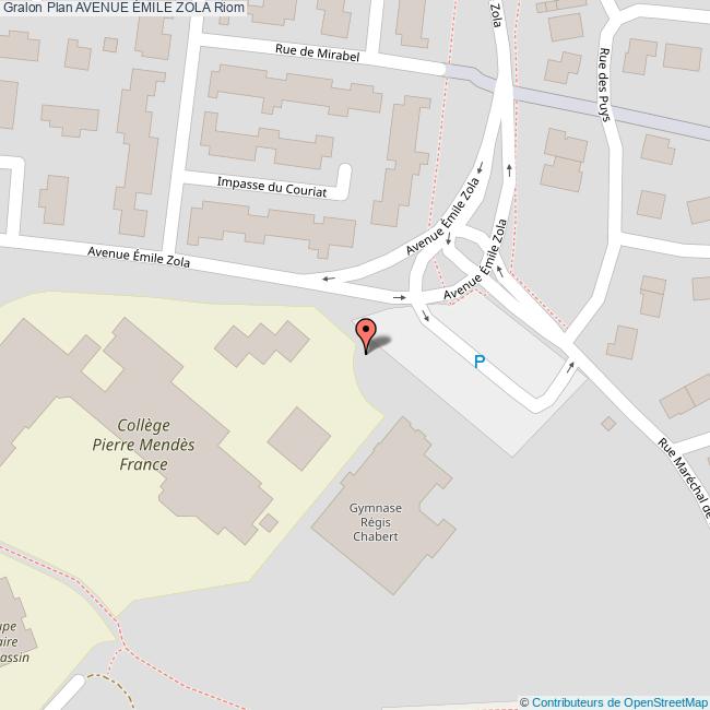 Avenue ÉMILE ZOLA Riom