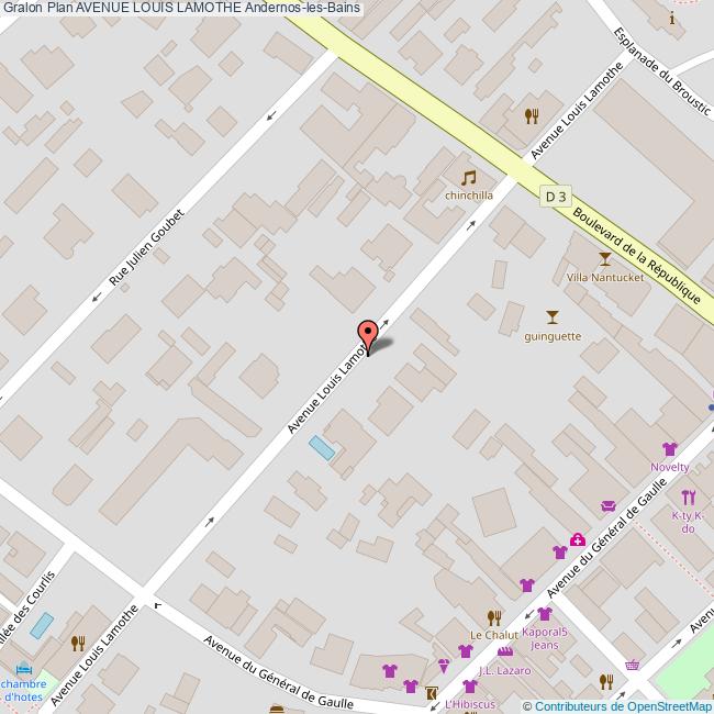 Avenue LOUIS LAMOTHE Andernos-les-Bains