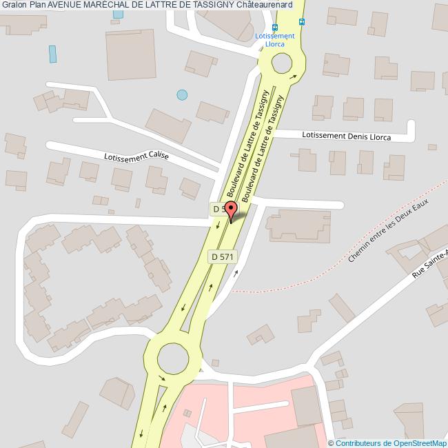 Avenue MARÉCHAL DE LATTRE DE TASSIGNY Châteaurenard