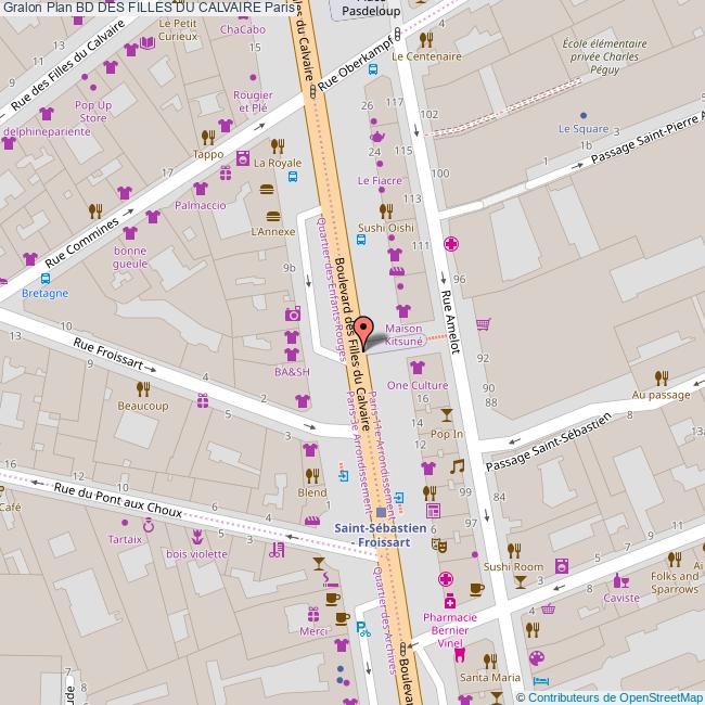 Boulevard des FILLES DU CALVAIRE Paris