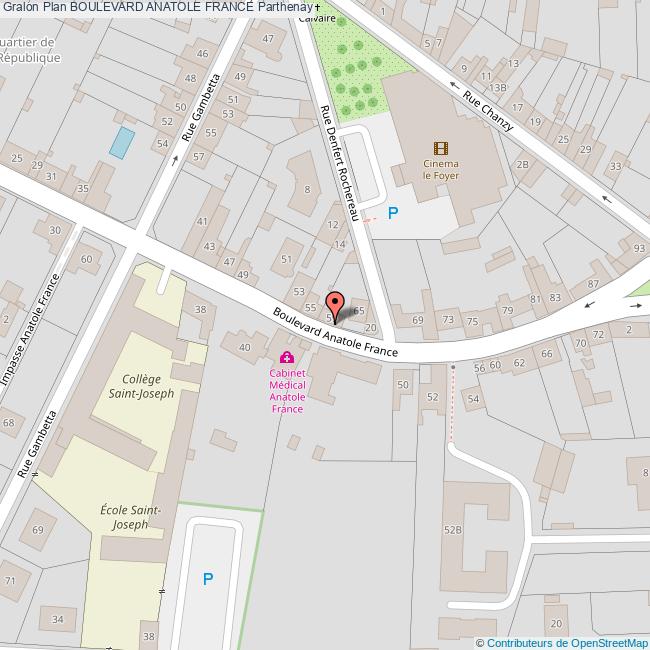 Boulevard ANATOLE FRANCE Parthenay