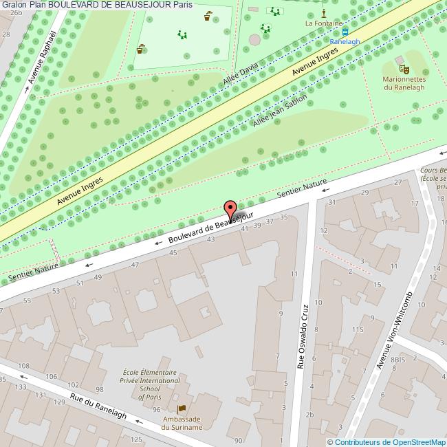 Boulevard de BEAUSEJOUR Paris