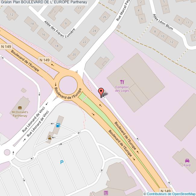 Boulevard de l' EUROPE Parthenay