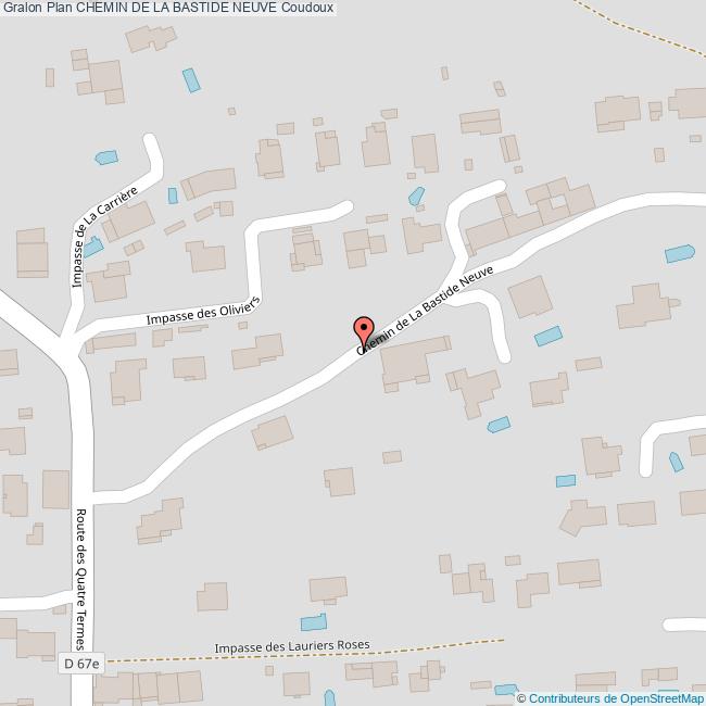 Chemin de la BASTIDE NEUVE Coudoux