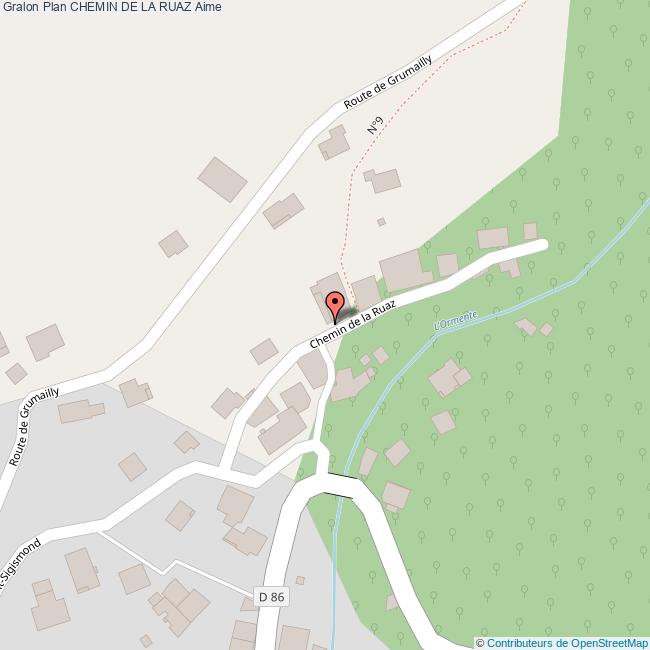 Chemin de la RUAZ Aime