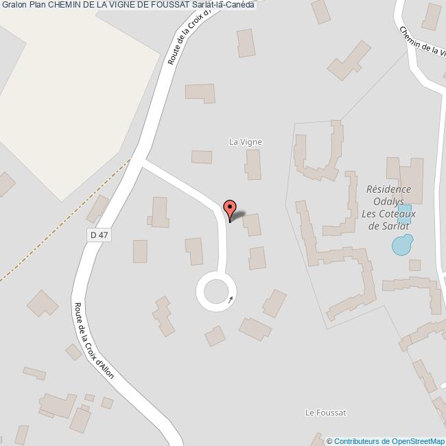 Chemin de la VIGNE DE FOUSSAT Sarlat-la-Canéda