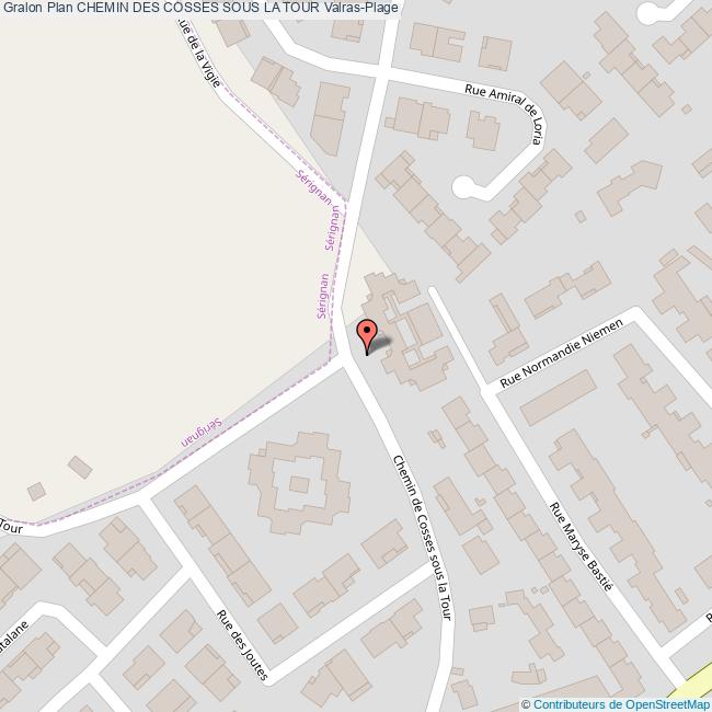 Chemin des COSSES SOUS LA TOUR Valras-Plage