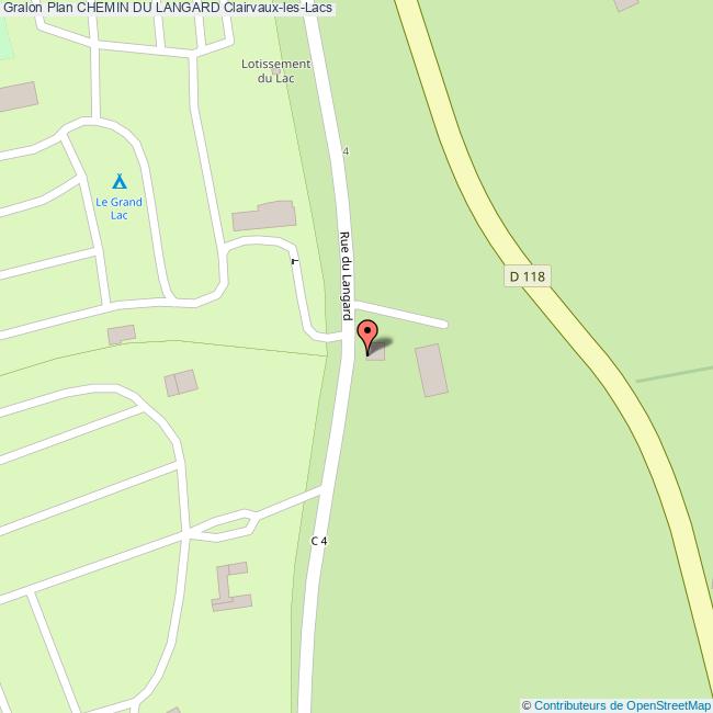 Chemin du LANGARD Clairvaux-les-Lacs
