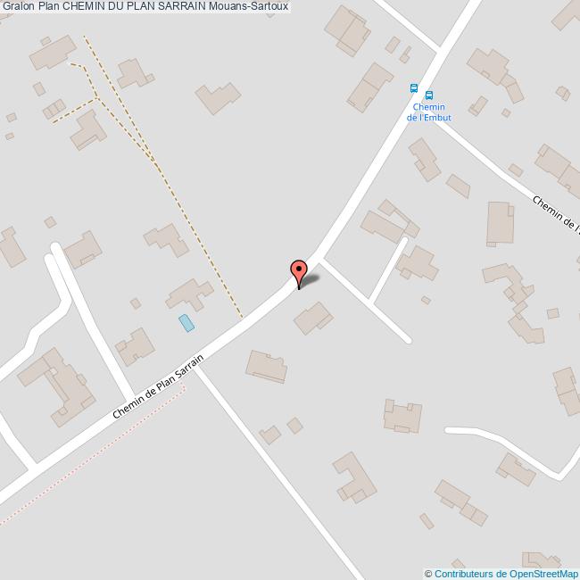 Chemin du PLAN SARRAIN Mouans-Sartoux