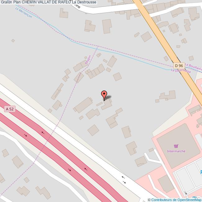 Chemin VALLAT DE RAFEU La Destrousse