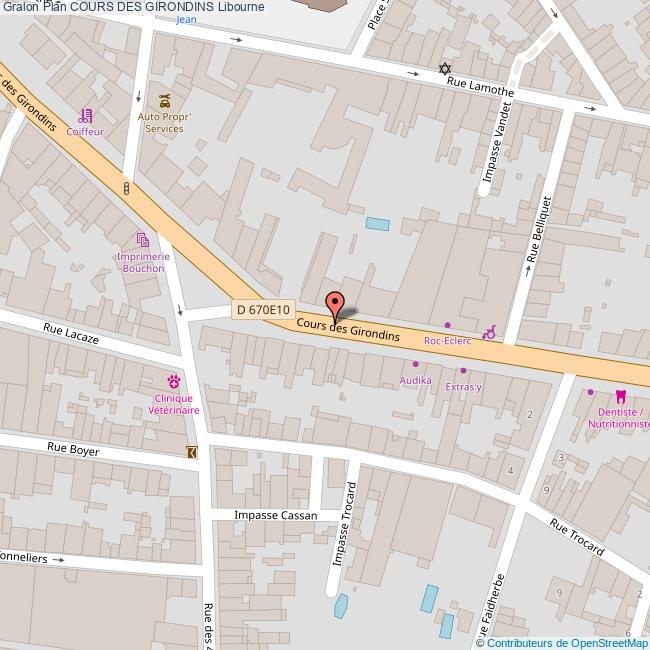 Cours des GIRONDINS Libourne