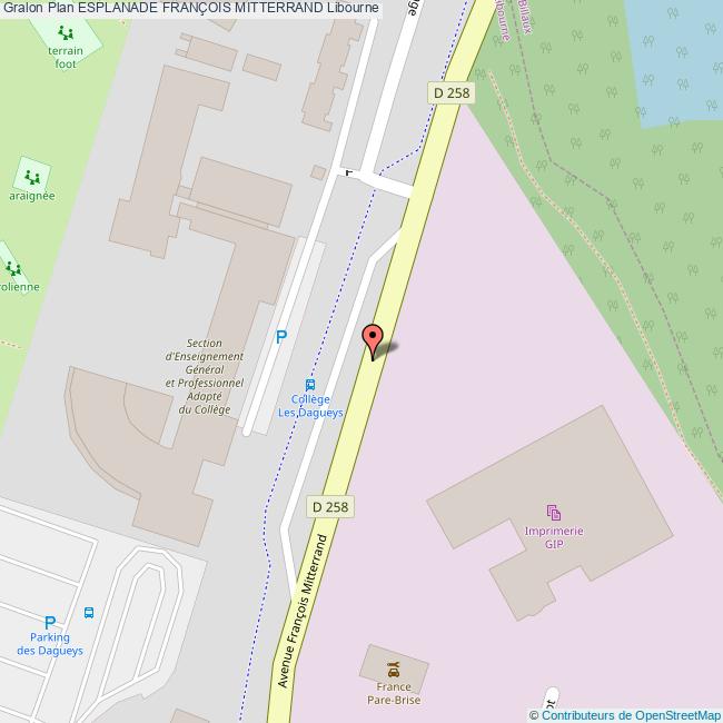 Esplanade FRANÇOIS MITTERRAND Libourne