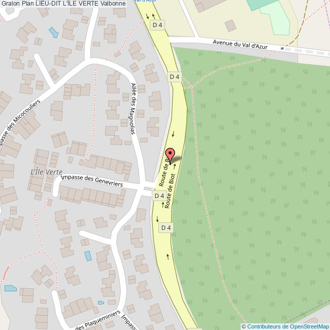 Lieu-dit L'ÎLE VERTE Valbonne