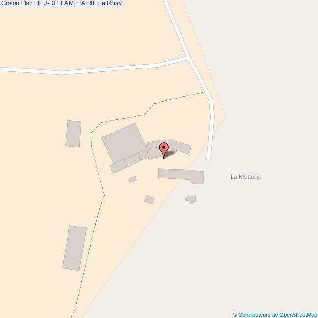 Lieu-dit LA MÉTAIRIE Le Ribay