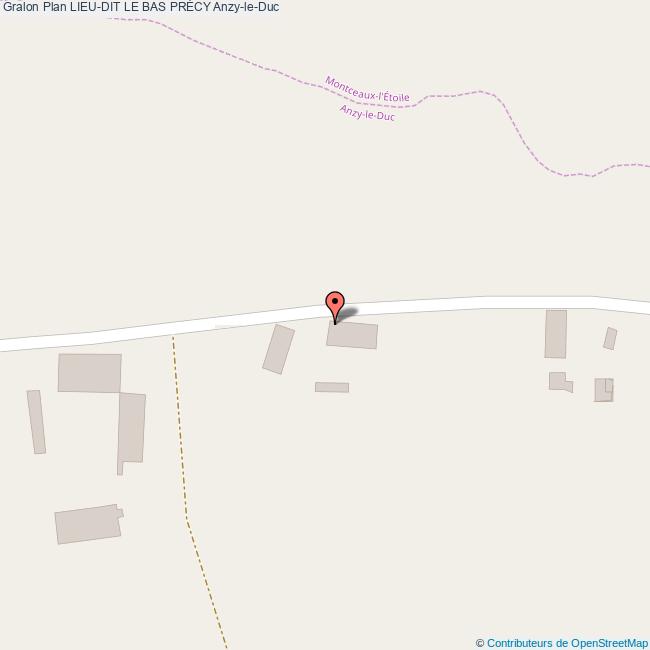 Lieu-dit LE BAS PRÉCY Anzy-le-Duc