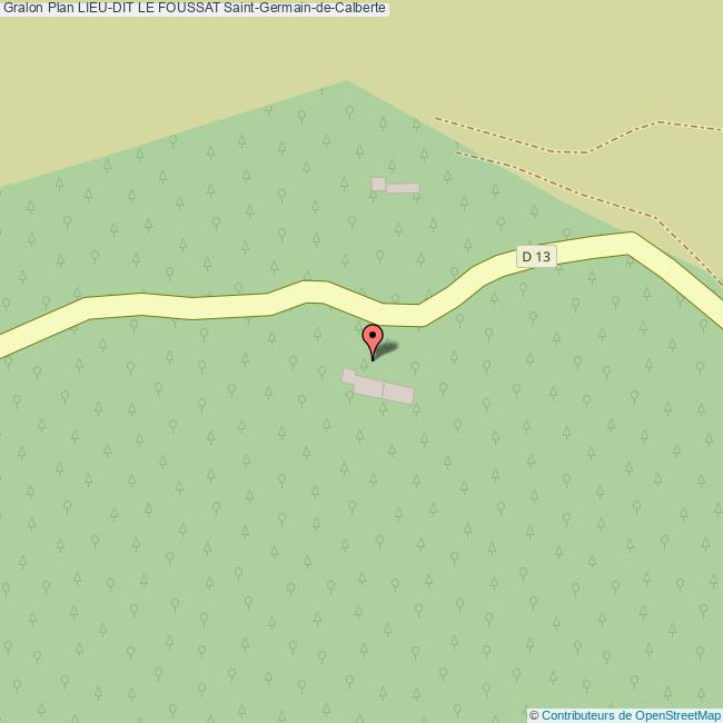 Lieu-dit LE FOUSSAT Saint-Germain-de-Calberte