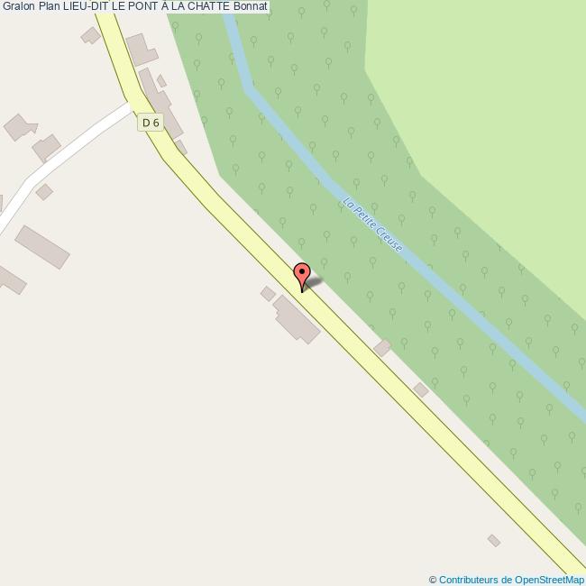 Lieu-dit LE PONT À LA CHATTE Bonnat