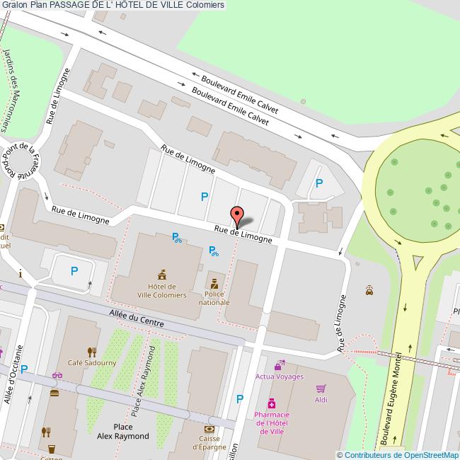 Passage de l' HÔTEL DE VILLE Colomiers