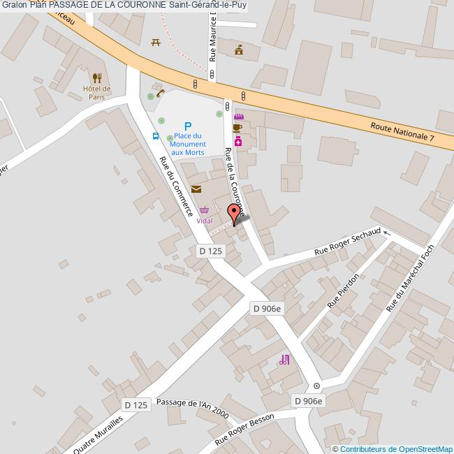 Passage de la COURONNE Saint-Gérand-le-Puy