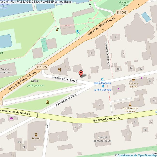 Passage de la PLAGE Evian-les-Bains