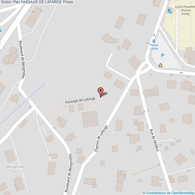 Passage de LAFARGE Privas