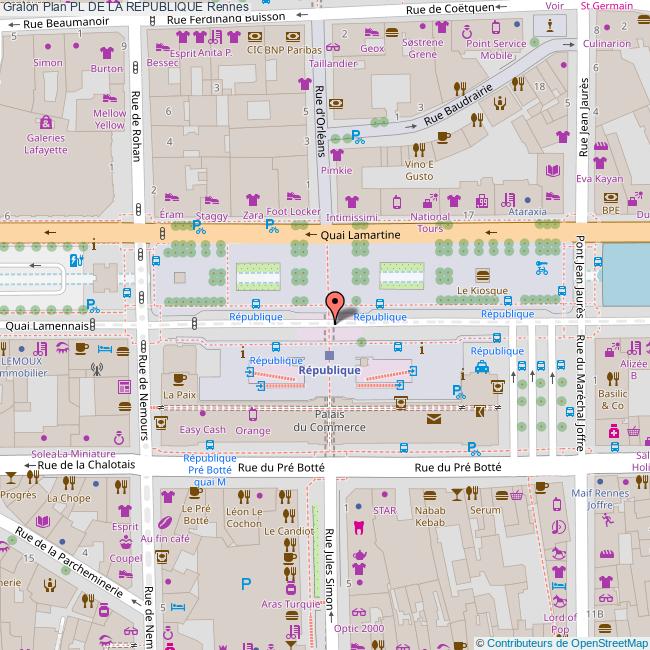 Pl de la REPUBLIQUE Rennes