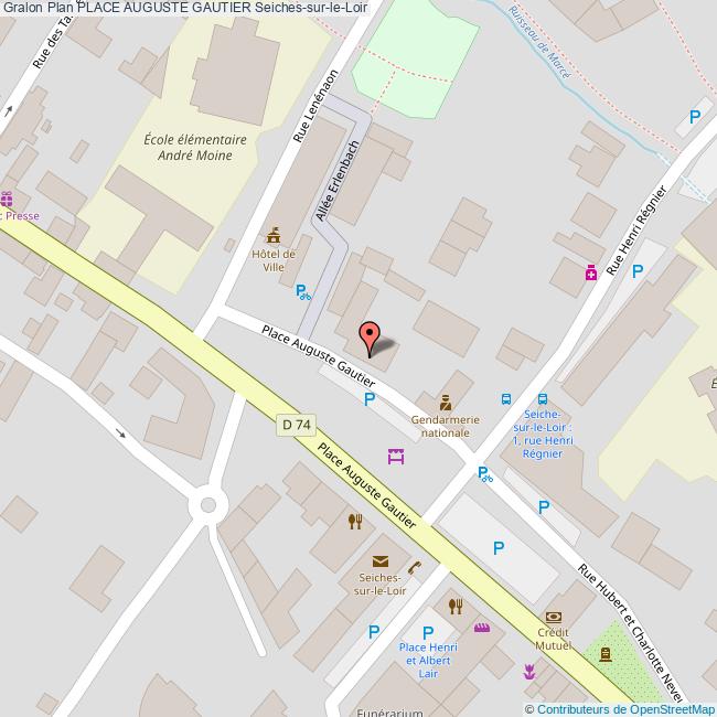 Place AUGUSTE GAUTIER Seiches-sur-le-Loir